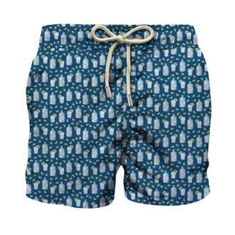 MC2 Saint Barth Homme, Maillots de bain, Multicolore, Taille: S Short de Plage Micro Motif