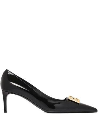 Dolce & Gabbana Pumps mit Logo-Schild 90mm - Schwarz