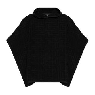 Balmain Baumwollponcho - - Swimwear - Damen - Schwarzk - S