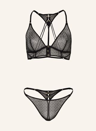 Aubade Set Secret Language: Triangel-Bh Und String schwarz