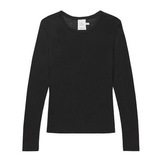 Munthe Langarmshirt Lutest 1127 - - Tops - Damen - Schwarzk - XS