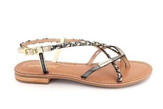 Les Tropeziennes Les Tropeziennes par M. Belarbi Femme MONATRES Chaussures Ville Entre-Doigt, Noir Irise, 40