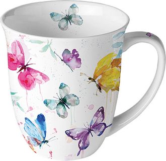 Ambiente Tasse 0.4 L Schmetterlingskollektion Weiß