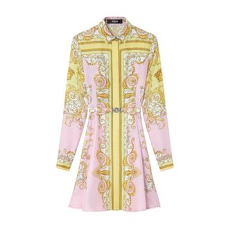 Versace Spring Barocco Hemdkleid - - Dresses - Damen - Mehrfarbig - M
