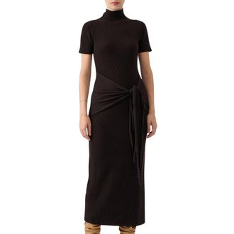 Federica Tosi Langes Strickkleid mit Stulpen - - Dresses - Damen - Schwarzk - M