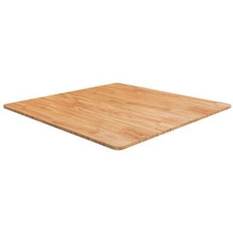 vidaXL Dessus de table carr&eacute; Marron clair90x90x1,5cm Bois ch&ecirc;ne trait&eacute; vidaXL