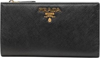 Prada Portefeuille Long Pre-owned - Femme - Pre-owned - Noir - Taille: ONE Size