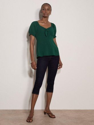 Apricot T-Shirt Milchm&auml;dchen-Top mit Schleife vorne
