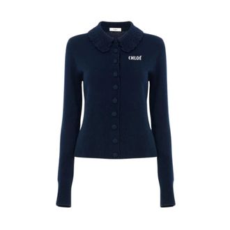 Chlo&eacute; Vest H26 - - Knitwear - Damen - Blau - L
