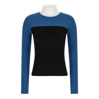 Courr&egrave;ges Re-Edition Rippstrick-Pullover - - Knitwear - Damen - Mehrfarbig - S