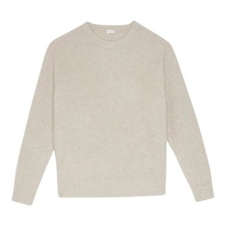 C.T. Plage Wollpullover mit Rundhalsausschnitt - - Knitwear - Damen - Beige - M