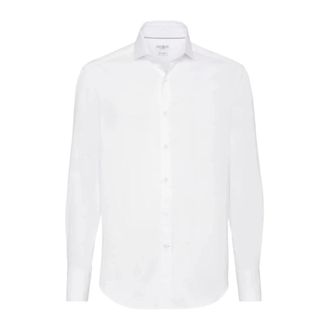 Brunello Cucinelli Chemise Twill Coupe Ajust&eacute;e - Homme - Chemises - Blanc - Taille: 2XL