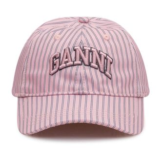 Ganni Femme, Accessoires, Rose, Taille: ONE Size Printed Nylon Cap