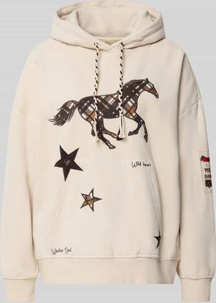 Smith & Soul Oversized Hoodie aus Baumwoll-Mix mit Nieten-Details