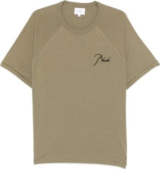 Rhude Homme, Tops, Vert, Taille: L Crew Neck T-Shirt
