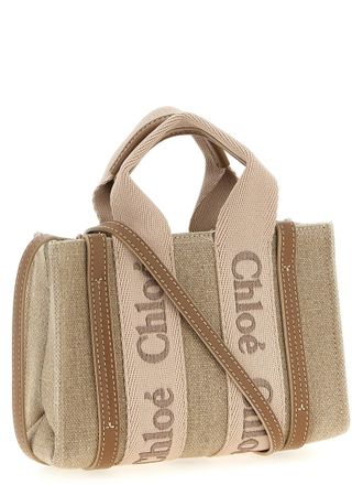 Chlo&eacute; Woody Mini Bag - Beige