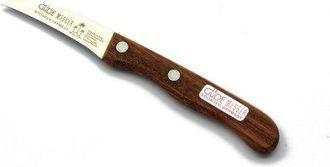 Gude Solingen - Sch&auml;lmesser gestanzt, 6 cm, SIGMA, Edelholz