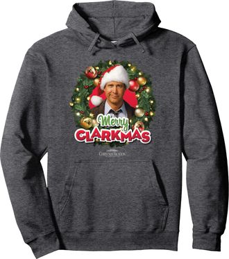 WB Warner Bros. Christmas Vacation Merry Clarkmas Unisex Hoodie Schwarz M Winter Klassisch
