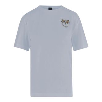 Pinko Pinko, Femme, Tops, Bleu, Taille: 40 FR T-shirt Amazing en coton