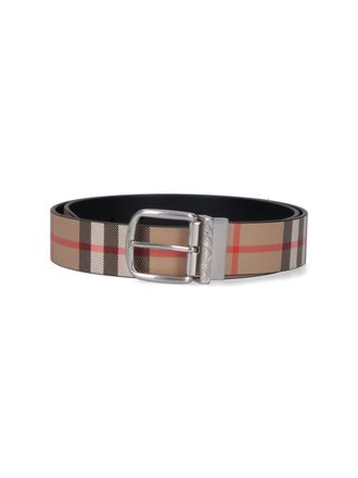 Burberry Check Reversible Belt