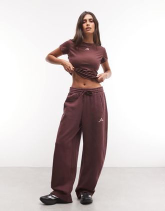 adidas adidas Performance pantalon de surv&ecirc;tement Three Stripes Studios bordeaux-Rouge