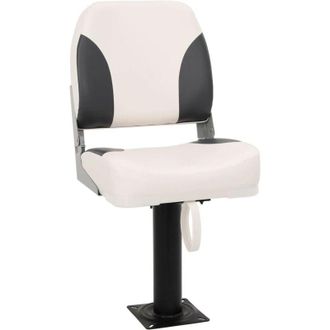 vidaXL Vidaxl - Ensemble de si&egrave;ges de bateau pliables lot de 2 dossier bas