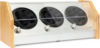 Klarstein Klarstein - Garonne 6 Uhrenbeweger für Automatikuhren - Uhrendreher mit 3 Drehtellern für 6 Uhren, Watch Winder mit 3 Drehgeschwindigkeiten, 4