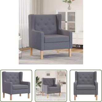 vidaXL vidaXL Polyesterstoff - Sessel Grau Stoff
