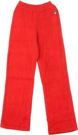 Fila Rote Wide Leg Jogginghose - - Trousers - Damen - Rot - L
