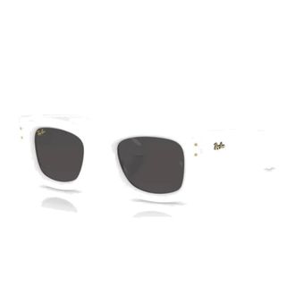 Ray-Ban unisex, Accessoires, Blanc, Taille: 47 MM Lunettes de soleil style Wayfarer moderne