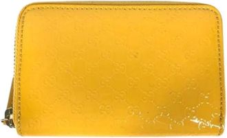 Gucci Portefeuille long (bi-pli) Pre-owned - Femme - Pre-owned - Jaune - Taille: ONE Size