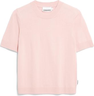 Armedangels Damen Strickshirt aus Tencel Lyocell Mix SILJIAAS Fitted Rosalilly