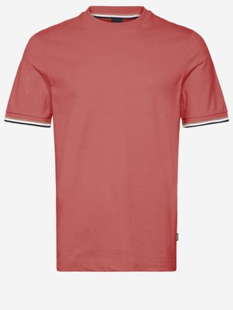 HUGO BOSS Mens T-Shirt Cotton Red T-Shirts And Polos