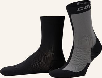 CEP Cep Laufsocken Core Run Edt. Half&Half Socks Mid Cut schwarz