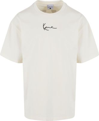 Karl Kani Herren KM241-002-1 Small Signature Washed Heavy Jersey Skull Tee Off White, S