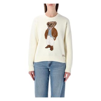 Polo Ralph Lauren Knit B&auml;renpullover - - Knitwear - Damen - Wei&szlig; - S