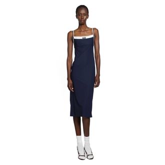 Miu Miu Stretch Jersey Mdi Dress