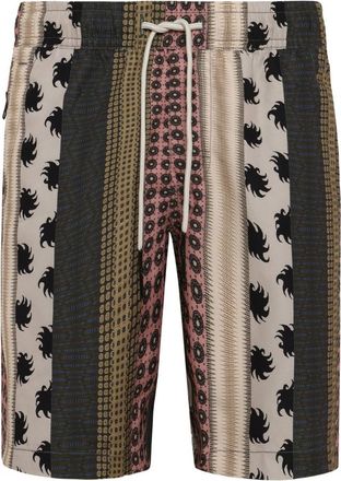 OAS Schnelltrocknende Badeshorts mit Streifen-Print in