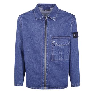 Stone Island Chemise &agrave; poches classique - Homme - Vestes - Bleu - Taille: L