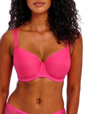 Freya Womens Idol Underwire Molded T-Shirt Bra Hot Pink