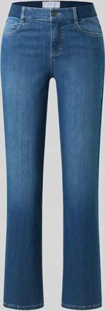 Angels High Waist Straight Fit Jeans mit Logo-Bund