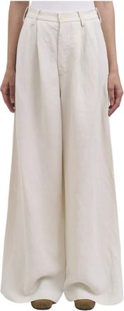 Uma Wang UMA Wang, Femme, Pantalons, Blanc, Taille: 40 FR Pantaloni Paella