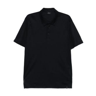 Brioni Graphic Print Polo Shirt - - Tops - Herren - Schwarzk - L