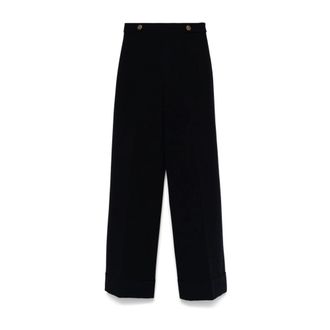 Twinset Elegante Blaue Hose f&uuml;r Frauen - - Trousers - Damen - Schwarzk - L