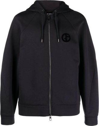 Giorgio Armani Homme, Sweatshirts et sweats &agrave; capuche, Bleu, Taille: XL Sweat &agrave; capuche zipp&eacute;