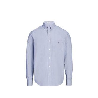 GANT gestreiftes Baumwollhemd in Blau