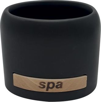 MSV Becher aus Keramik, SPA, Schwarz, 10 x 7,5 x 8, Black