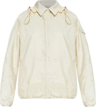 Moncler Nylon Blouson Jacke - - Jackets - Damen - Beige - S