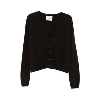 Lisa Yang Femme, Pulls, Brun, Taille: 38 FR Gilet en V