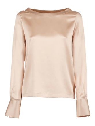 Mazzarelli Angie Bluse aus Satin - Nude